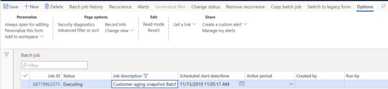 Batch Job Management: Dynamics 365 Finance and Operations – Dynamics Tips