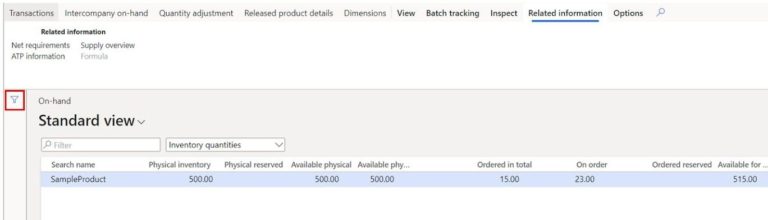 Understanding On Hand Inventory: D365 Finance and Operations – Dynamics ...