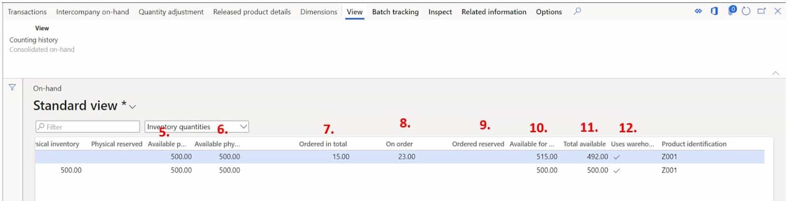 Understanding On Hand Inventory: D365 Finance and Operations – Dynamics ...