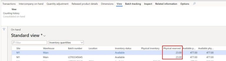 Understanding On Hand Inventory: D365 Finance and Operations – Dynamics ...