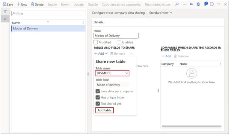 Cross Company Data Sharing: D365 Finance and Operations – Dynamics Tips