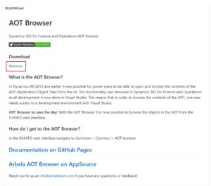 AOT Browser: D365 Finance and Operations – Dynamics Tips