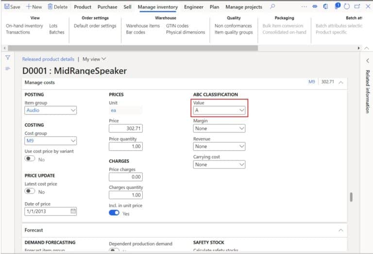 ABC Classification Explained: D365 Finance and Operations – Dynamics Tips