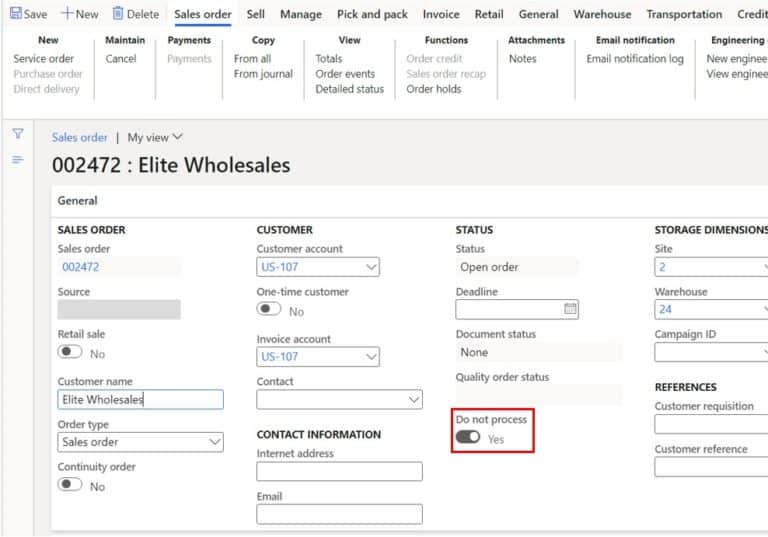 Customer and Sales Order Holds: D365 Finance and Operations – Dynamics Tips