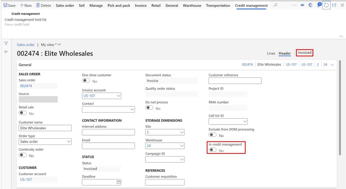 Customer and Sales Order Holds: D365 Finance and Operations – Dynamics Tips