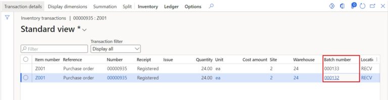 Batch Number Group Functionality: D365 Finance and Operations ... Batch Number Group Functionality: D365 Finance and Operations ...