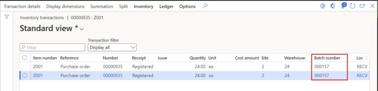 Batch Number Group Functionality: D365 Finance and Operations ... Batch Number Group Functionality: D365 Finance and Operations ...