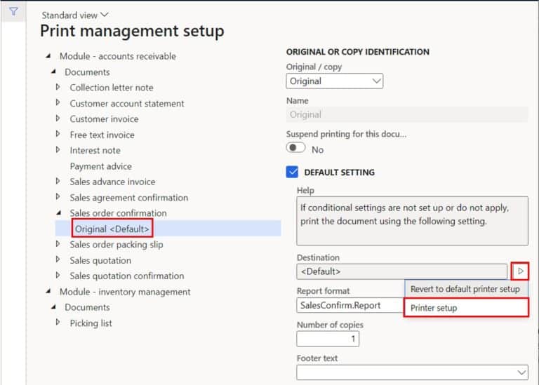 Print Management: Dynamics 365 Finance and Operations – Dynamics Tips
