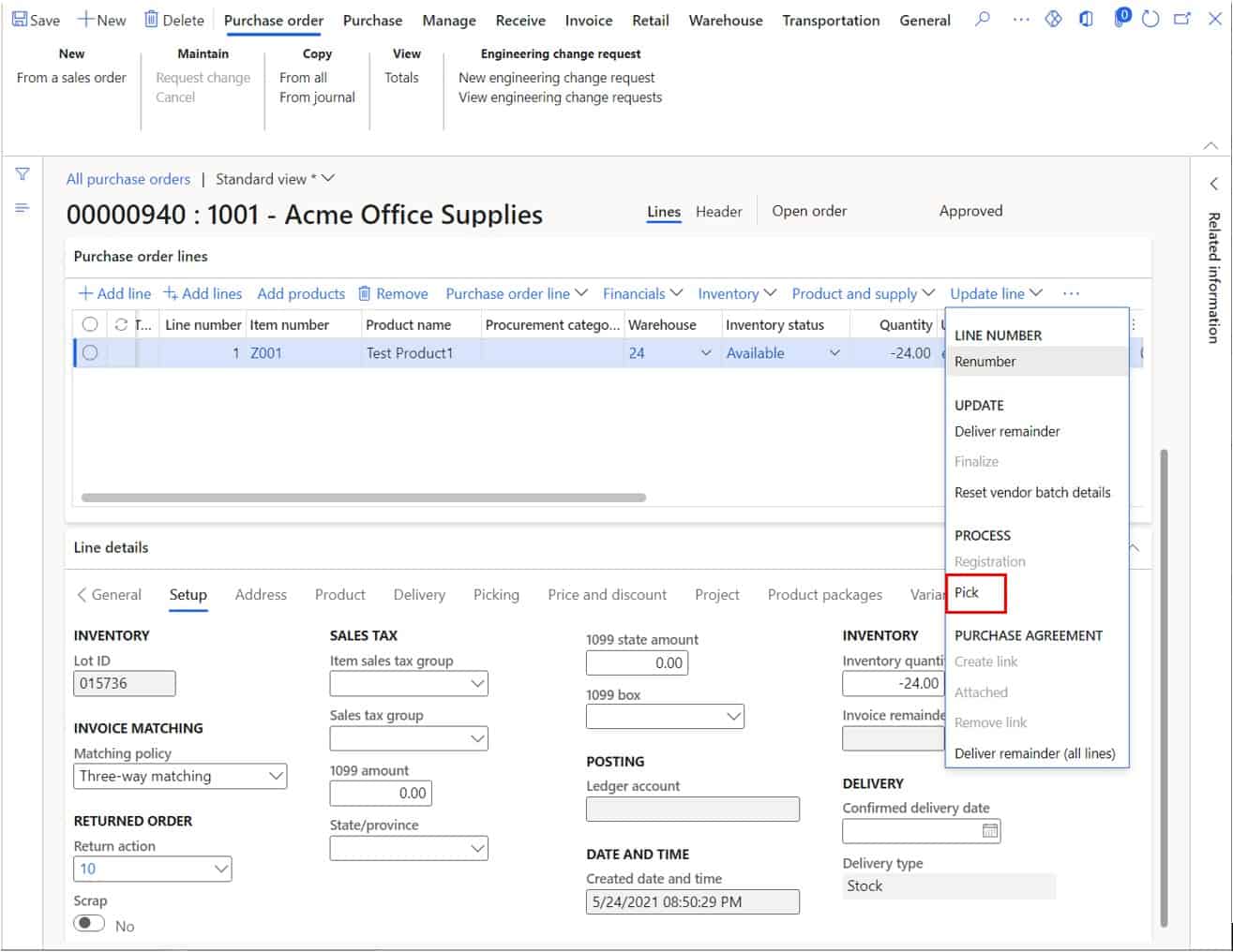 How to Process a Vendor Return: D365 Finance and Operations – Dynamics Tips