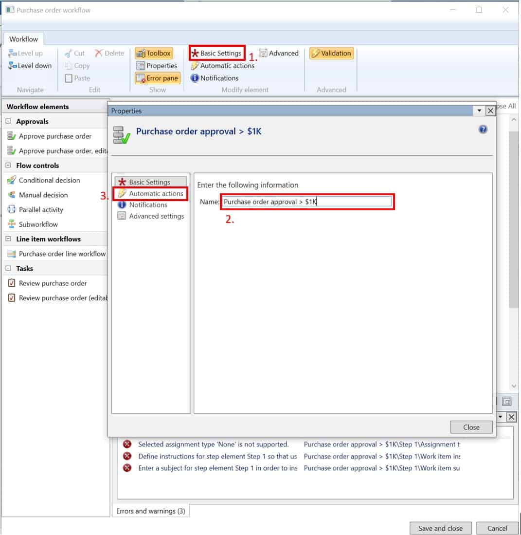Workflow and Workflow Editor Basics: Dynamics 365 F&O – Dynamics Tips