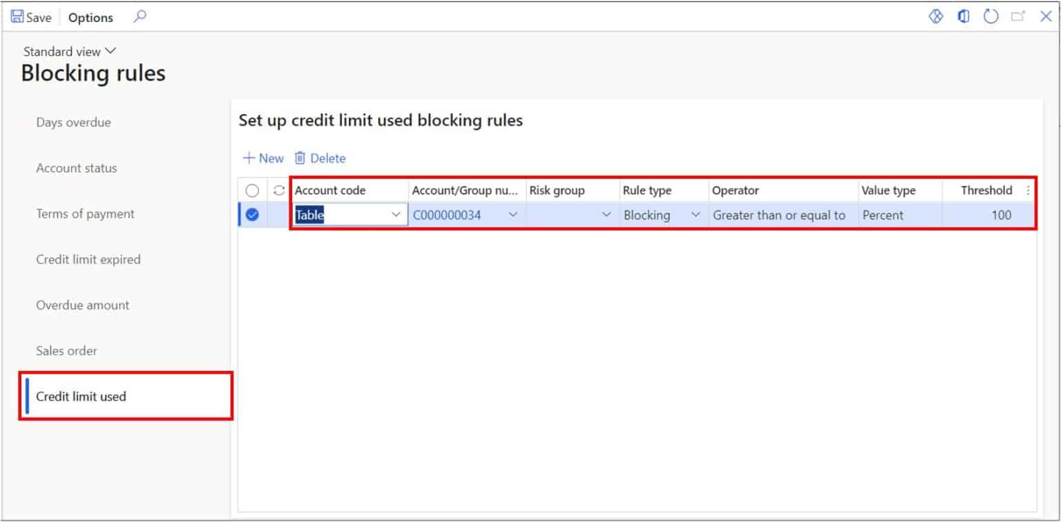 Credit Management Blocking Rules: Dynamics 365 Finance and Operations ...