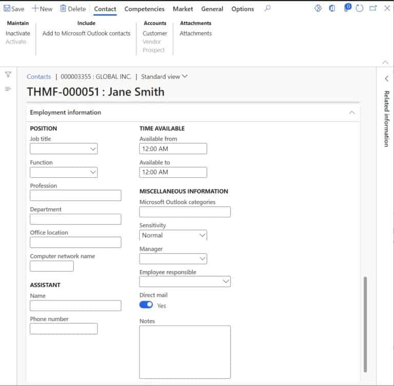 How to Create a Contact: Dynamics 365 Finance and Operations – Dynamics ...