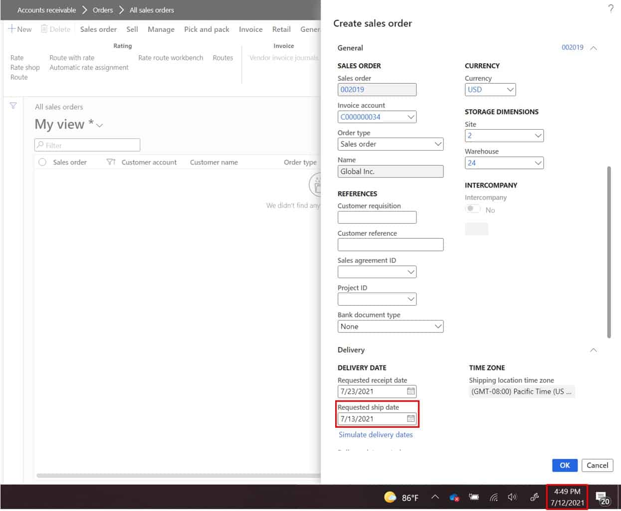 Order entry deadline: Dynamics 365 Finance and Operations – Dynamics Tips