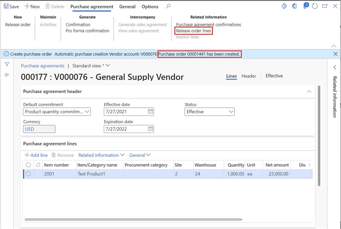 Purchase Agreements Explained: Dynamics 365 Finance and Operations ...