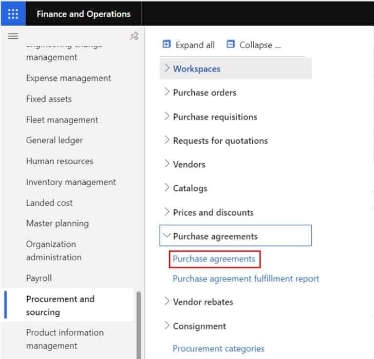 Purchase Agreements Explained: Dynamics 365 Finance and Operations ...