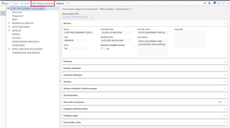 Procurement Categories: Dynamics 365 Finance and Operations – Dynamics Tips