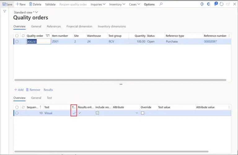 Process Quality Orders with WMS: D365 Finance and Operations – Dynamics ...