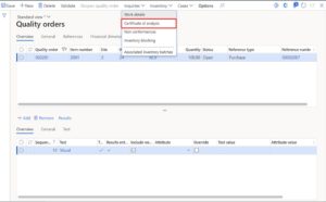 Process Quality Orders with WMS: D365 Finance and Operations – Dynamics ...