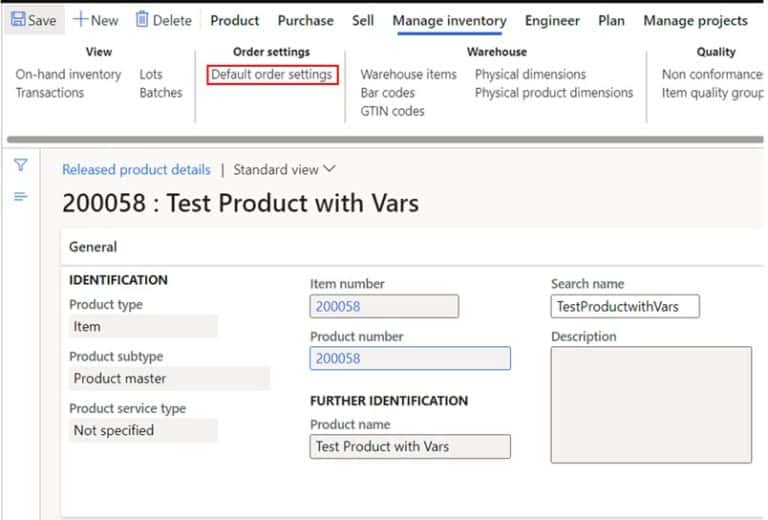 Default Order Settings: D365 Finance and Operations – Dynamics Tips