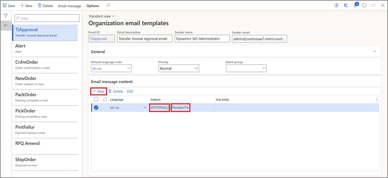 Email Templates: Dynamics 365 Finance and Operations – Dynamics Tips