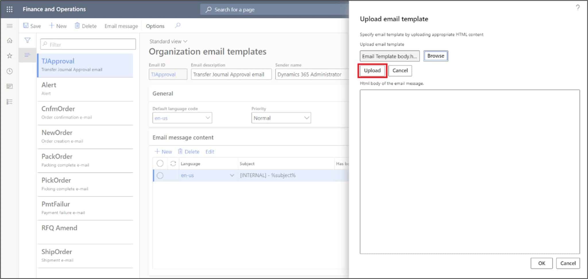 Email Templates: Dynamics 365 Finance and Operations – Dynamics Tips