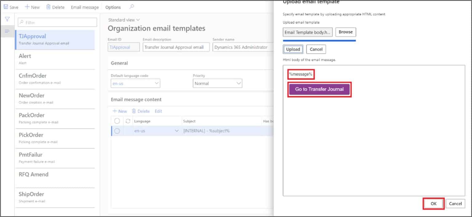 Email Templates: Dynamics 365 Finance and Operations – Dynamics Tips