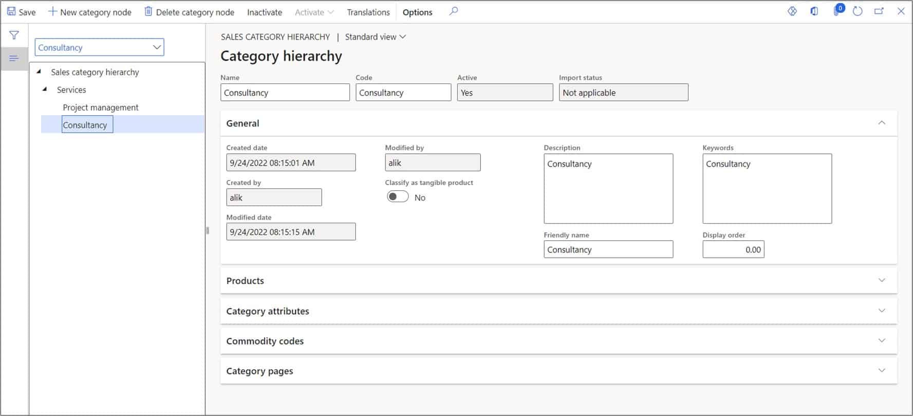 Sales Categories: D365 Finance and Operations – Dynamics Tips